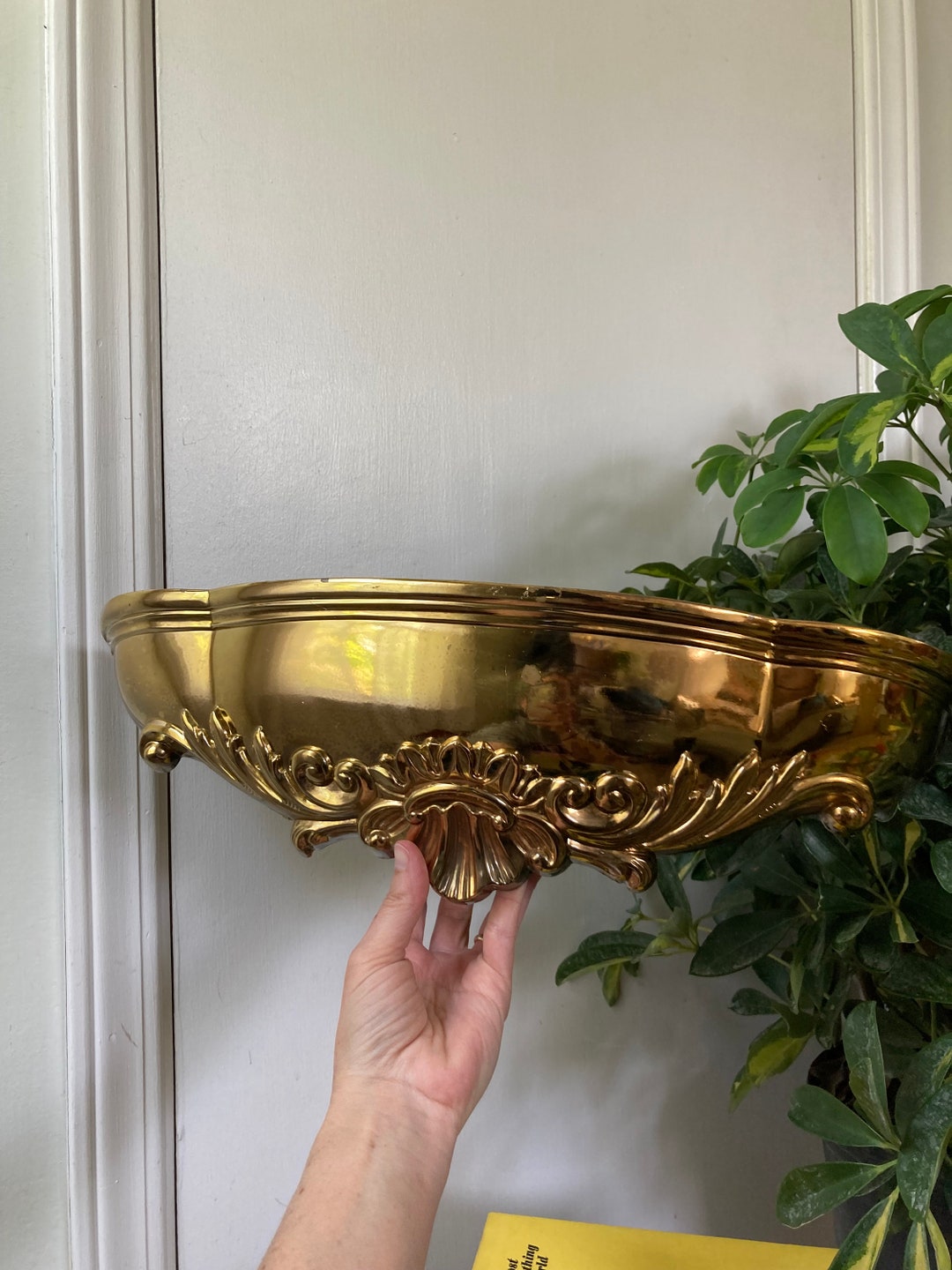 Gold Plastic Wall Pocket Home Interiors - Etsy