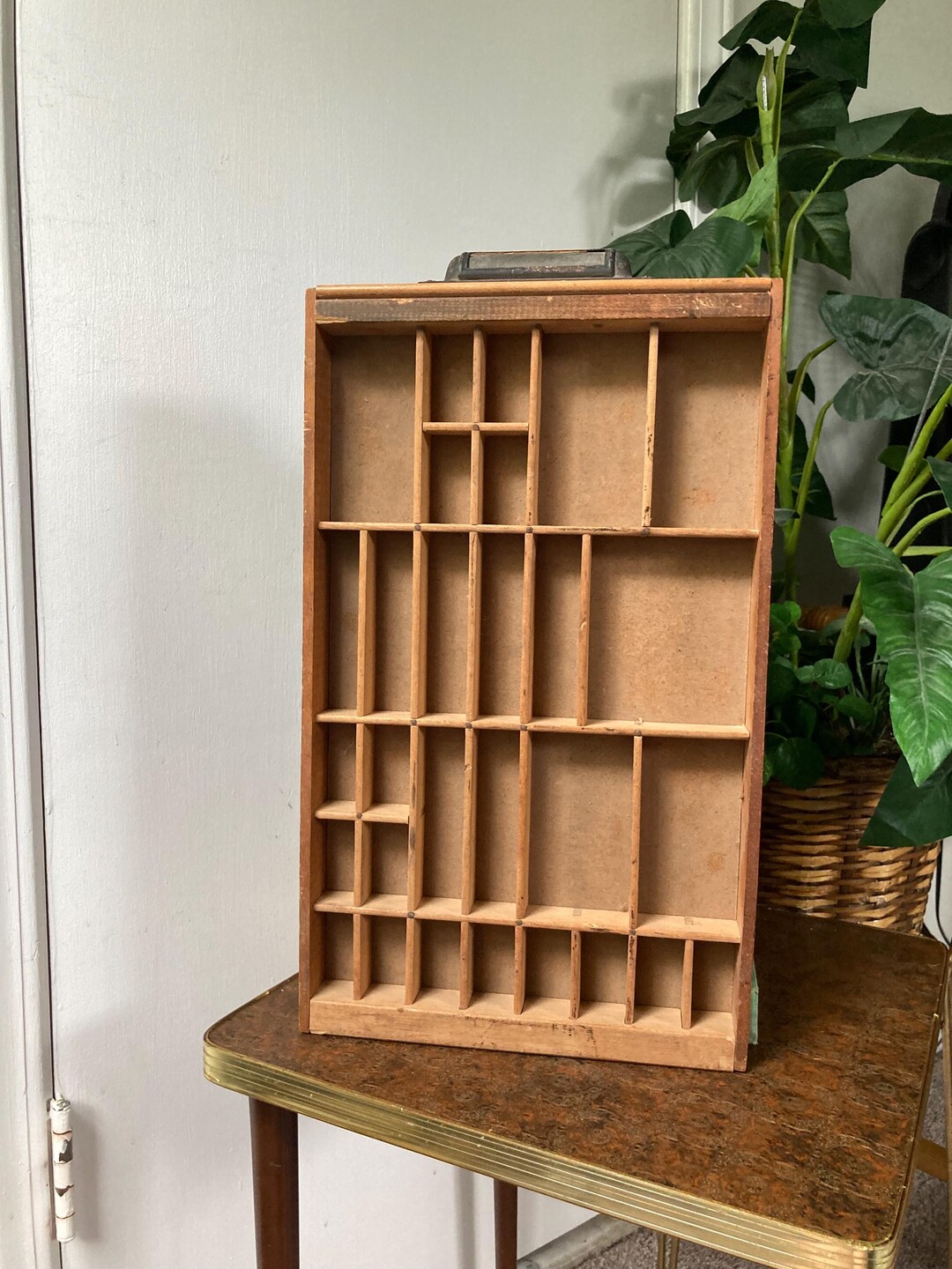 Vintage Wood Printer Tray - Etsy