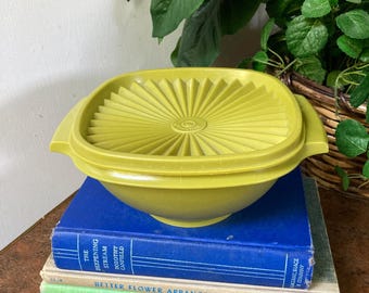 Set of Four Vintage Green Tupperware Containers - Etsy