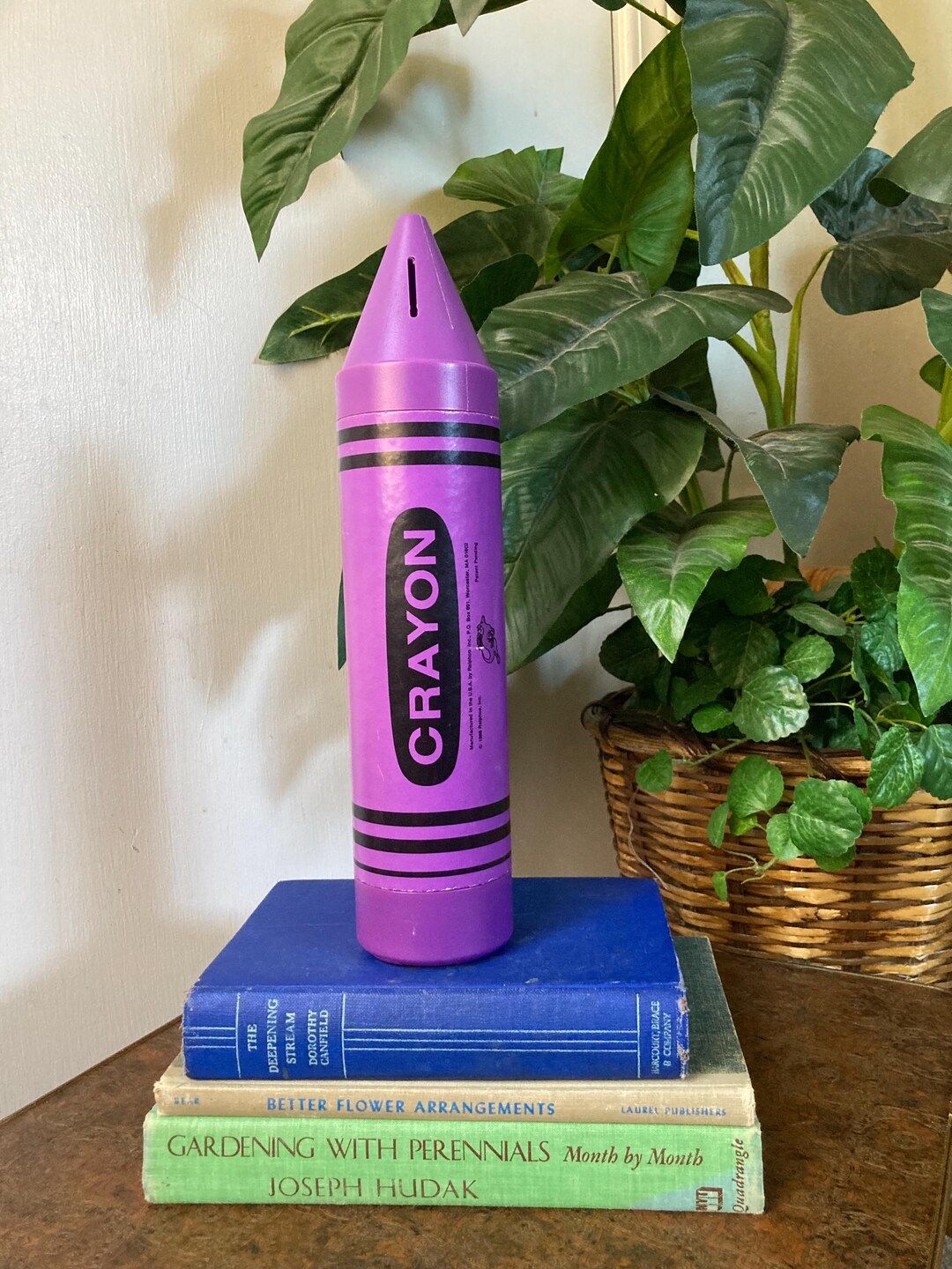 Purple Crayon Bank. C - Etsy