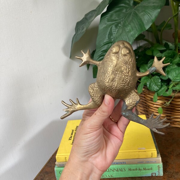 Brass Frog - Etsy