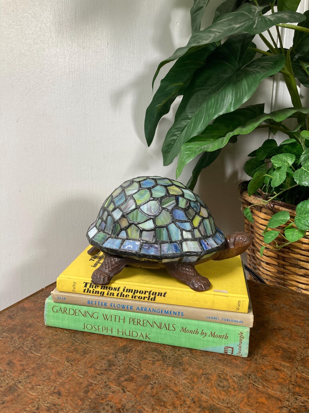 Stained Glass Turtle Lamp - Etsy