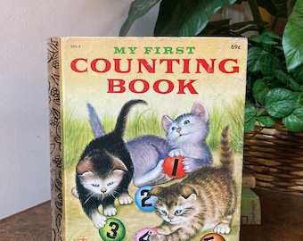 Vintage Children's Little Golden Book My First Counting Book - Etsy