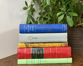 Vintage Book Stack - Etsy