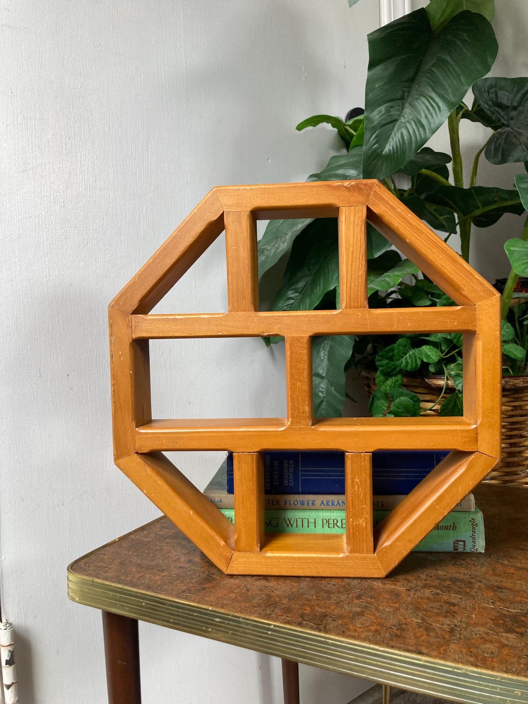 Wood Octagon Shelf - Etsy