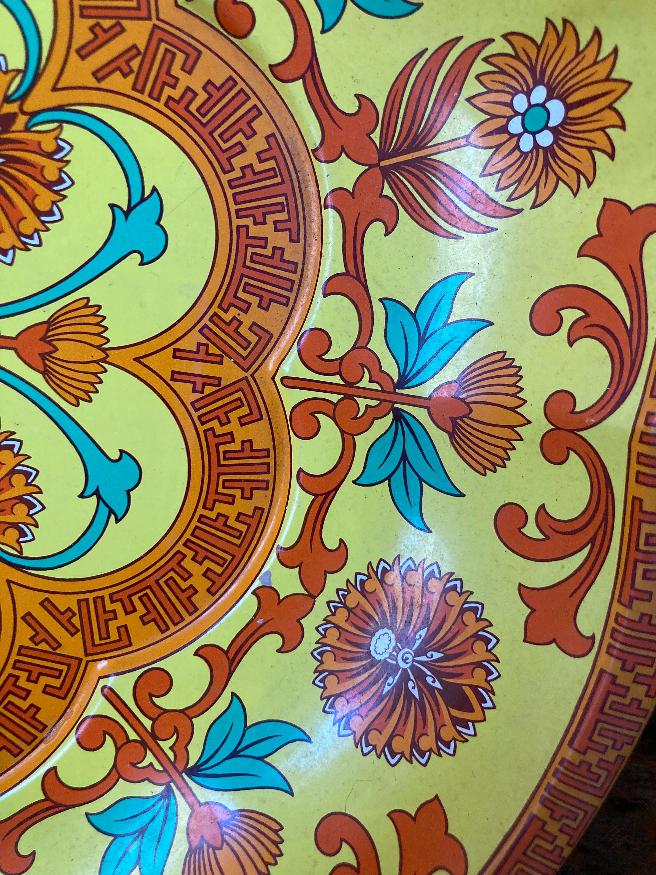 Orange Flower Power Daher Bowl - Etsy
