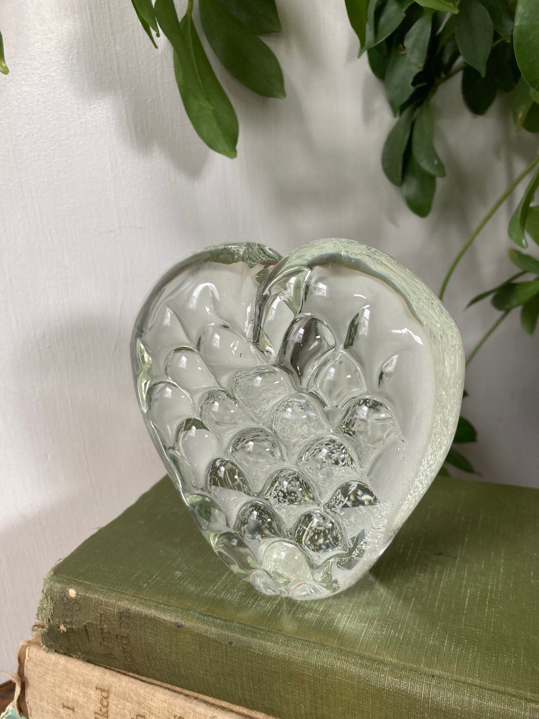 Unique Heavy Glass Paperweight - Etsy