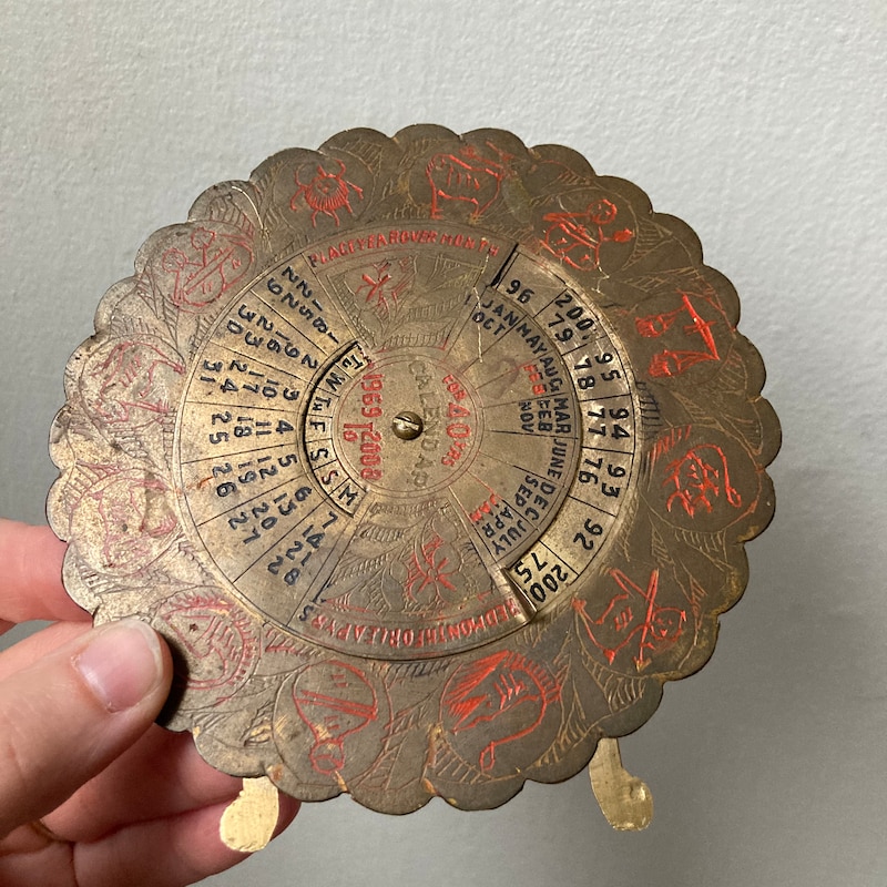 Brass Perpetual Calendar - Etsy