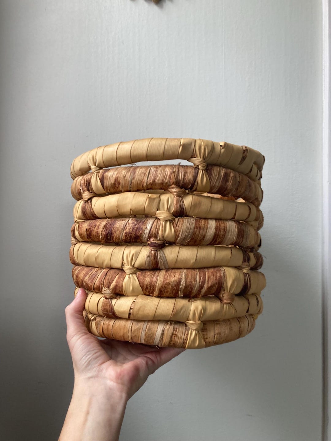 Coiled Bakset Planter - Etsy