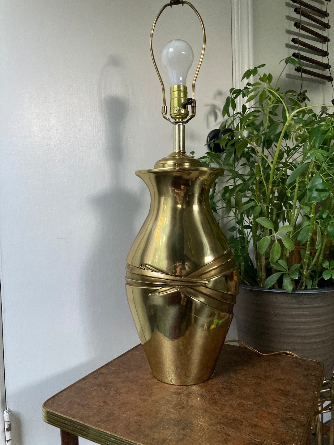 Vintage Brass Lamp - Etsy