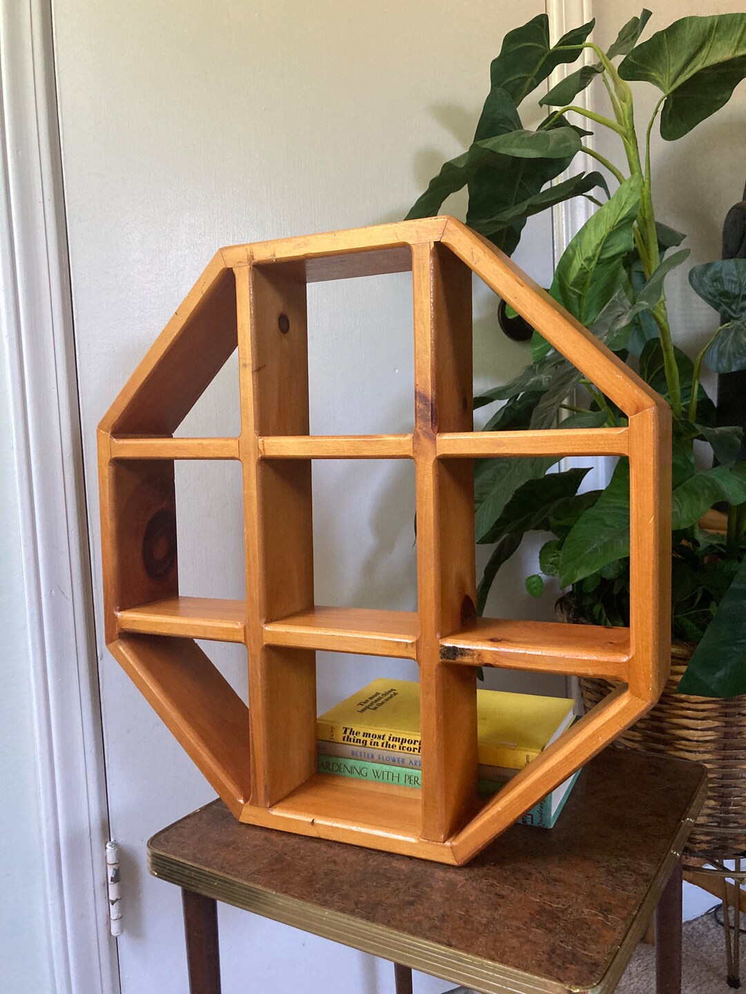 Large Wood Octagon Shelf - Etsy