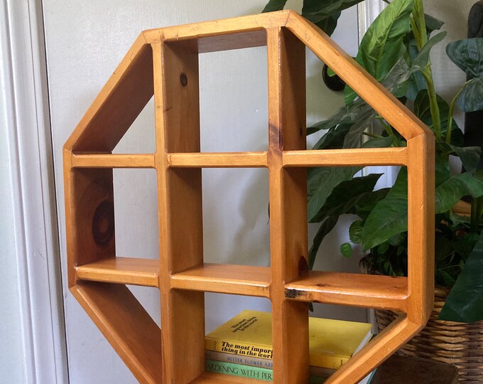 Large Wood Octagon Shelf - Etsy