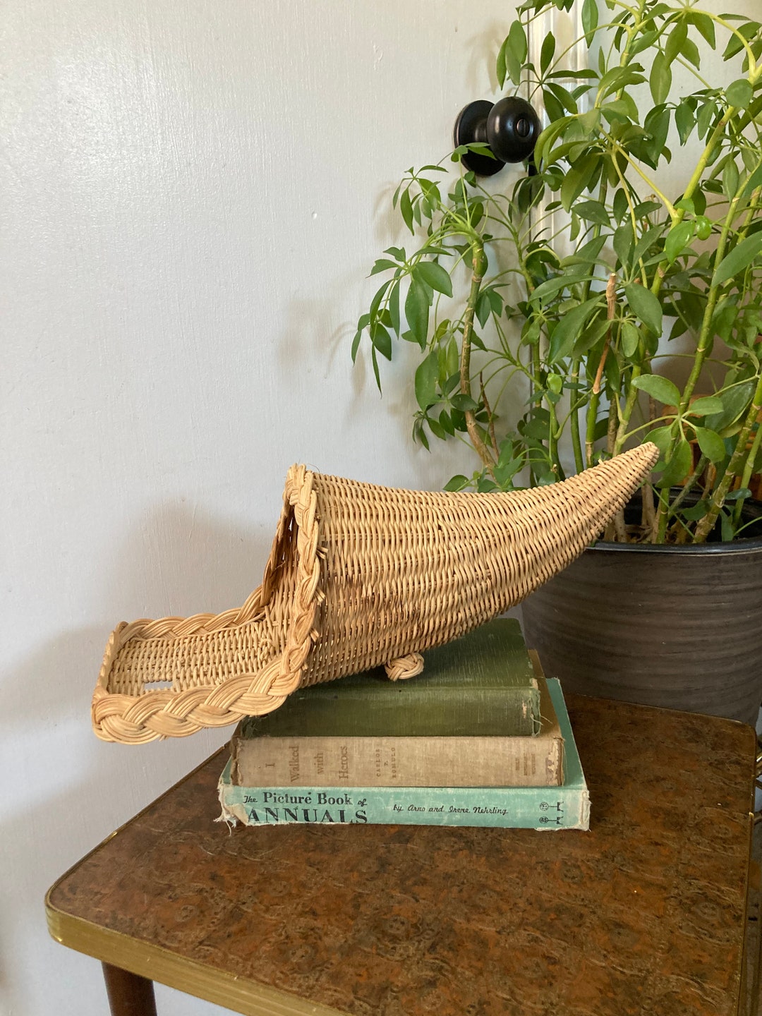 Wicker Cornucopia - Etsy