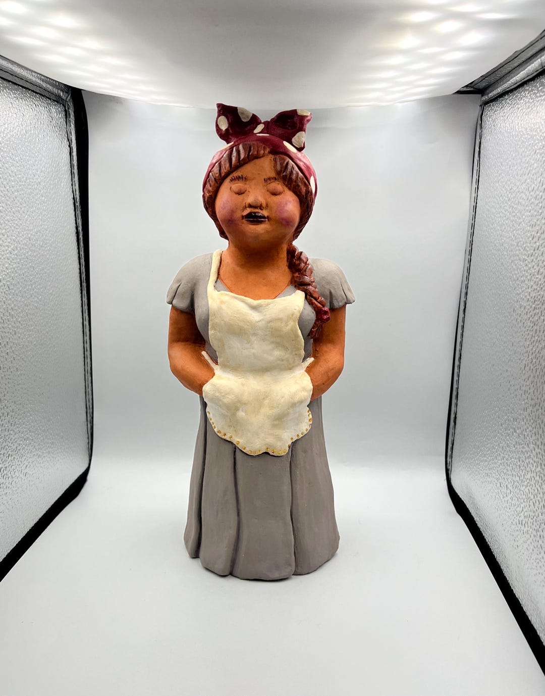 The Sweet Homemaker, Terracotta-clay Statue, Eco-friendly Modern Home ...
