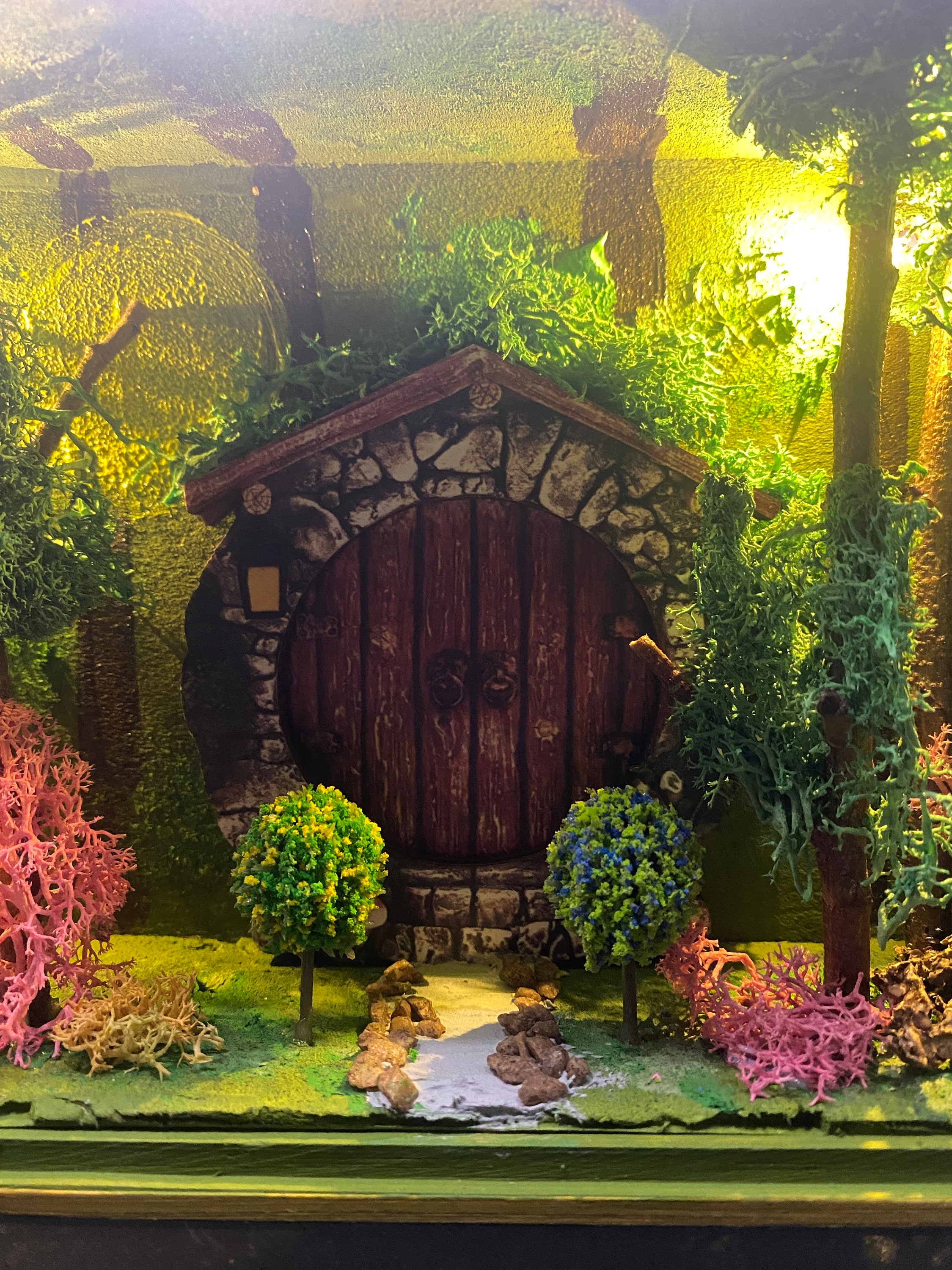 Hobbit House Miniature Diorama, Miniature Shelf Decoration - Etsy
