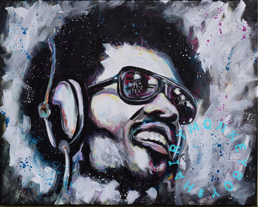 Stevie Wonder (print) - Etsy