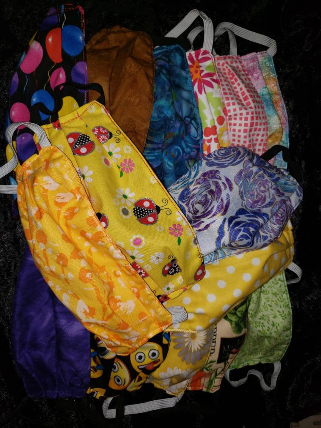 CDC Guideline Face Mask Adult 5 Pack Assorted - Etsy