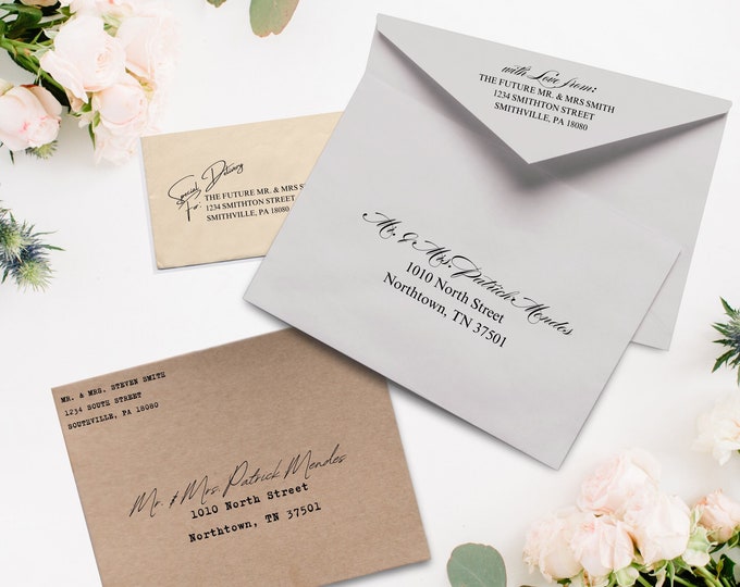 Printed Address Envelopes - Etsy
