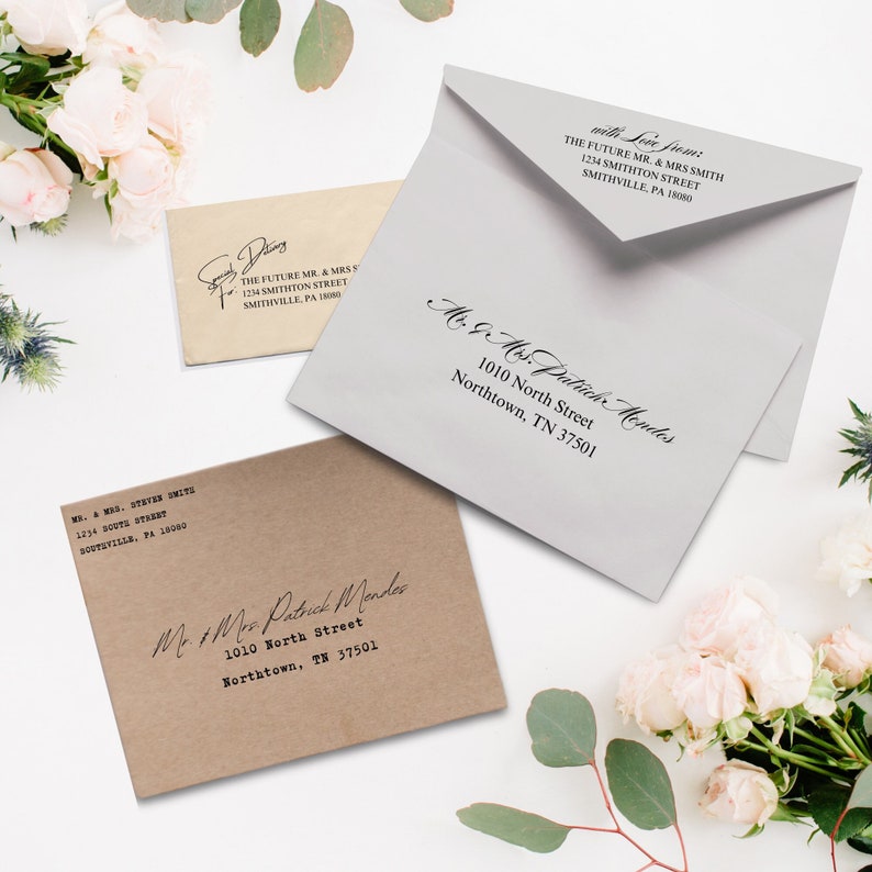 Printed Address Envelopes - Etsy