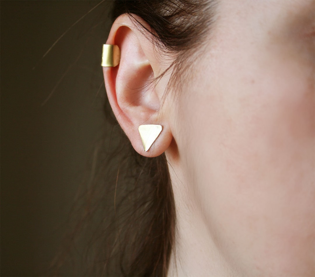 Gold Ear Cuff Earring No Piercing Minimalist Ear Cuff - Etsy