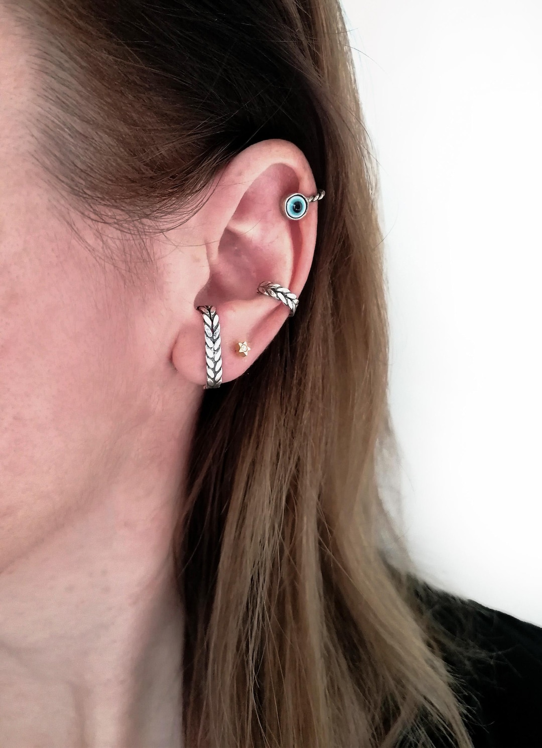 Silver 925 Braided Conch Ear Cuff - Non-piercing Design - Etsy