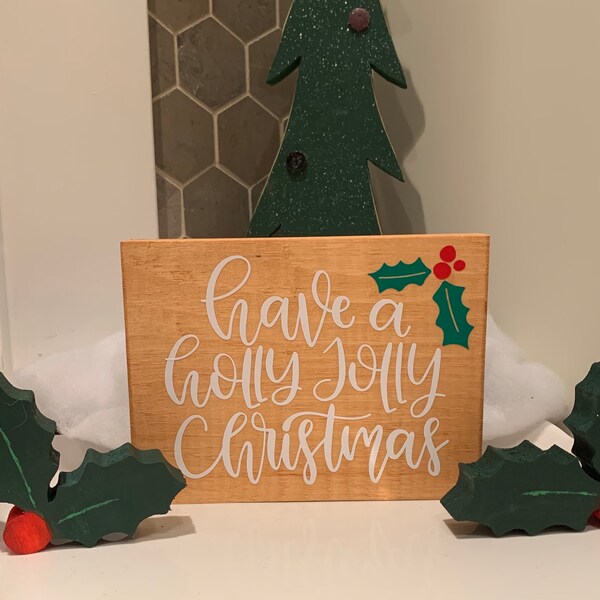 Holly Jolly Sign - Etsy