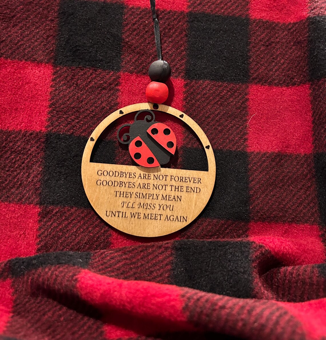 Ladybug Memorial Ornament Laser Cut File (digital Download) - Etsy
