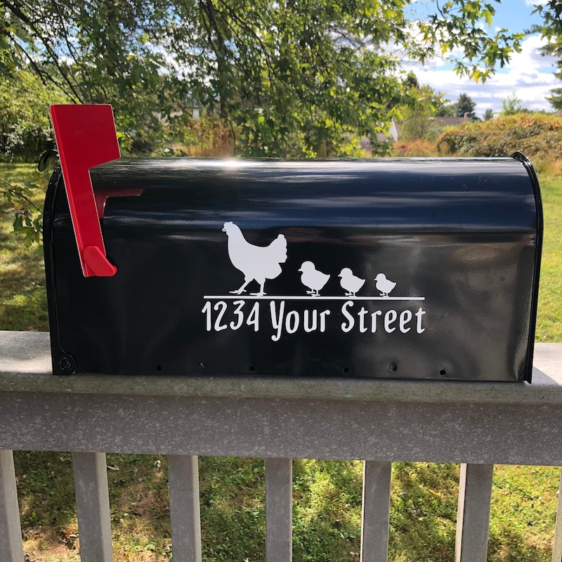 Vinyl Mailbox Decals - Etsy