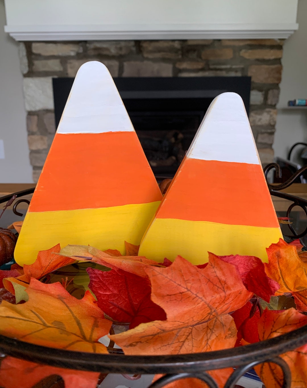 Large Candy Corn Tiered Tray Sign Décor Autumn - Etsy