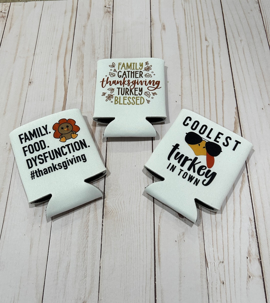 Thanksgiving Can Coolers Thanksgiving Thanksgiving Party Favor ...