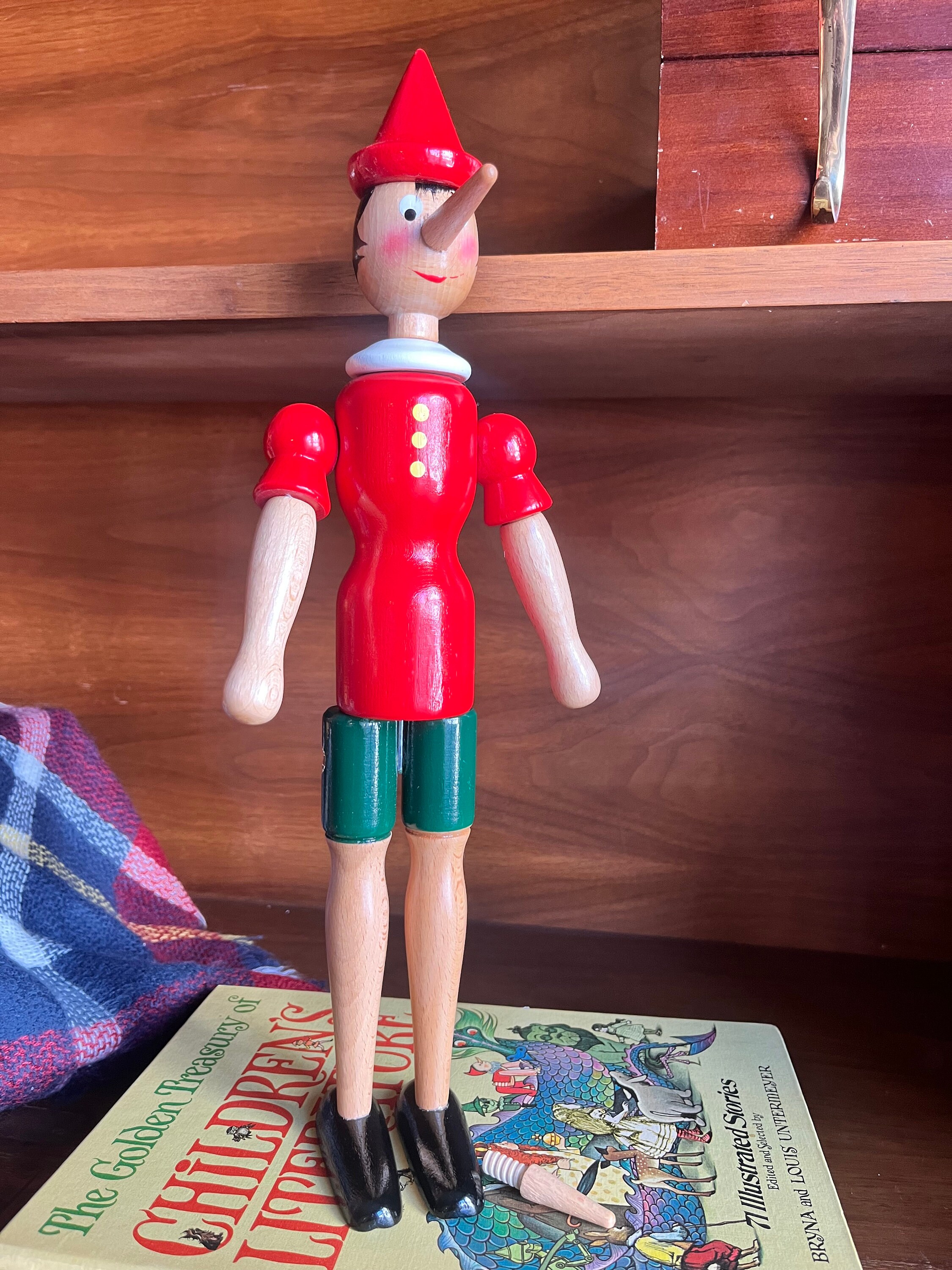 Wooden Posable Pinocchio With Interchangeable Nose | by Dreoni ...