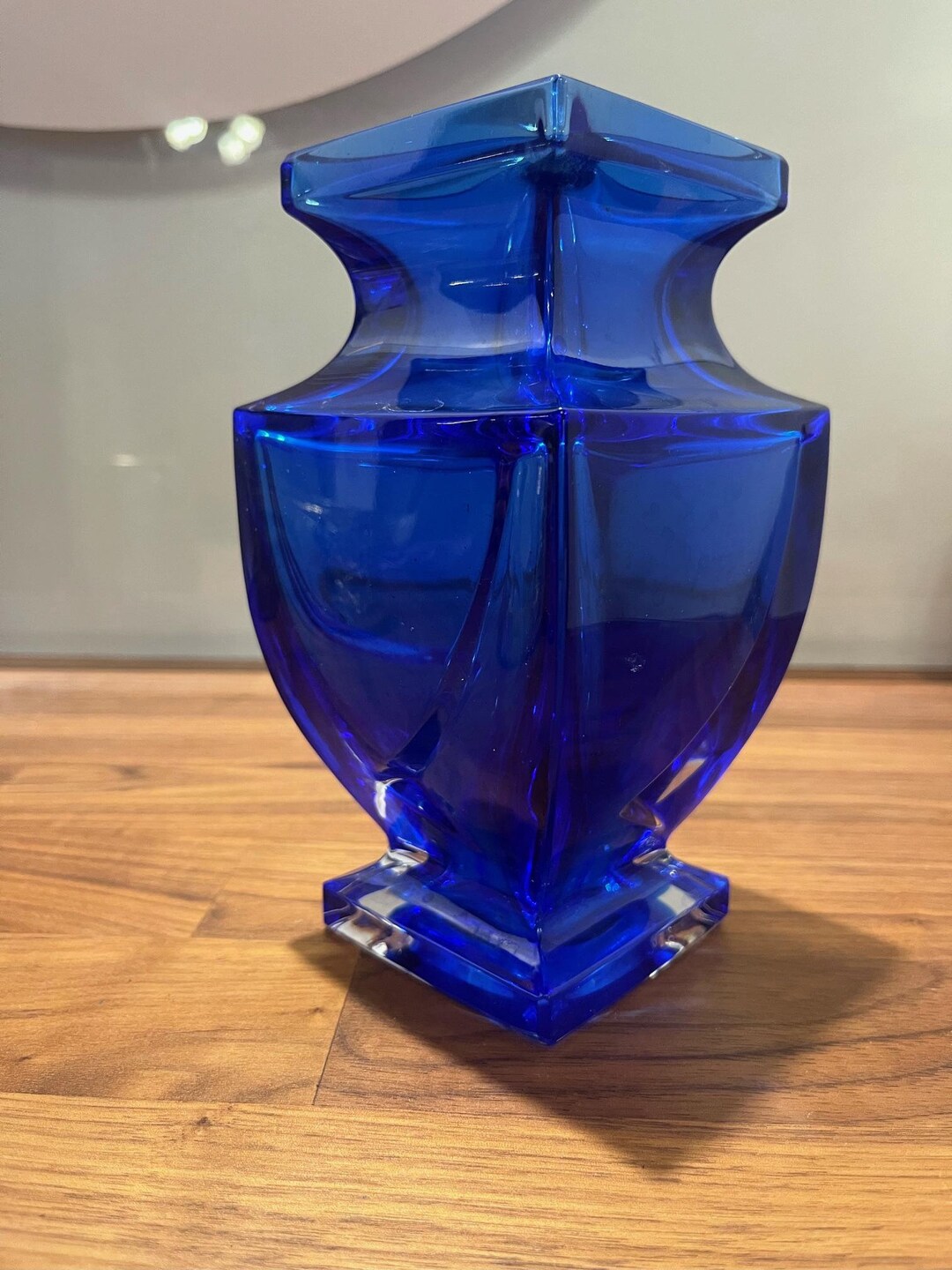 Cobalt Blue Crystal Vase | Royal Gallery | 24% Lead Crystal | Art Glass ...