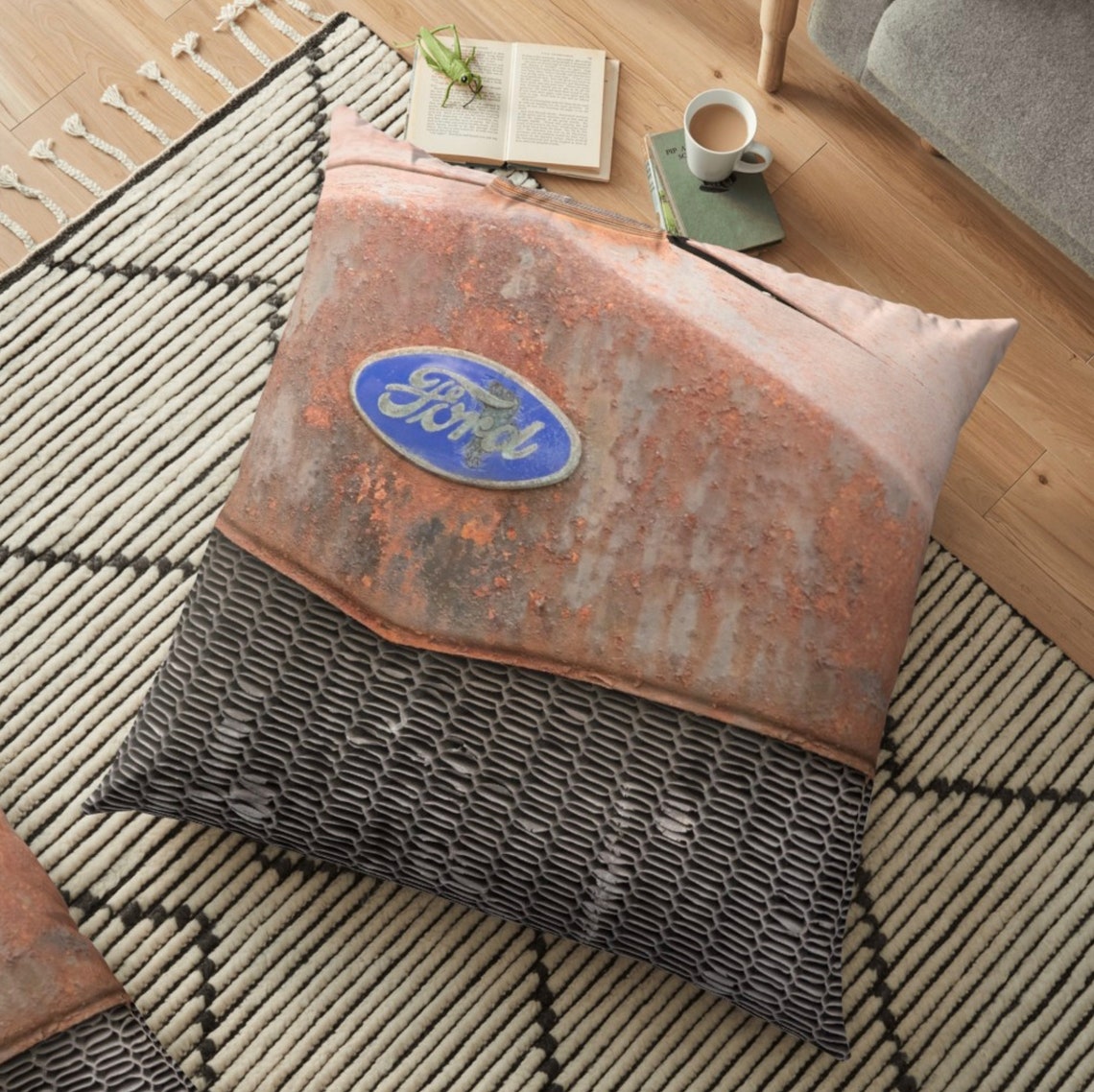 Rustic Pillow Cover Antique Ford Pillow Rusty Truck Pillow - Etsy