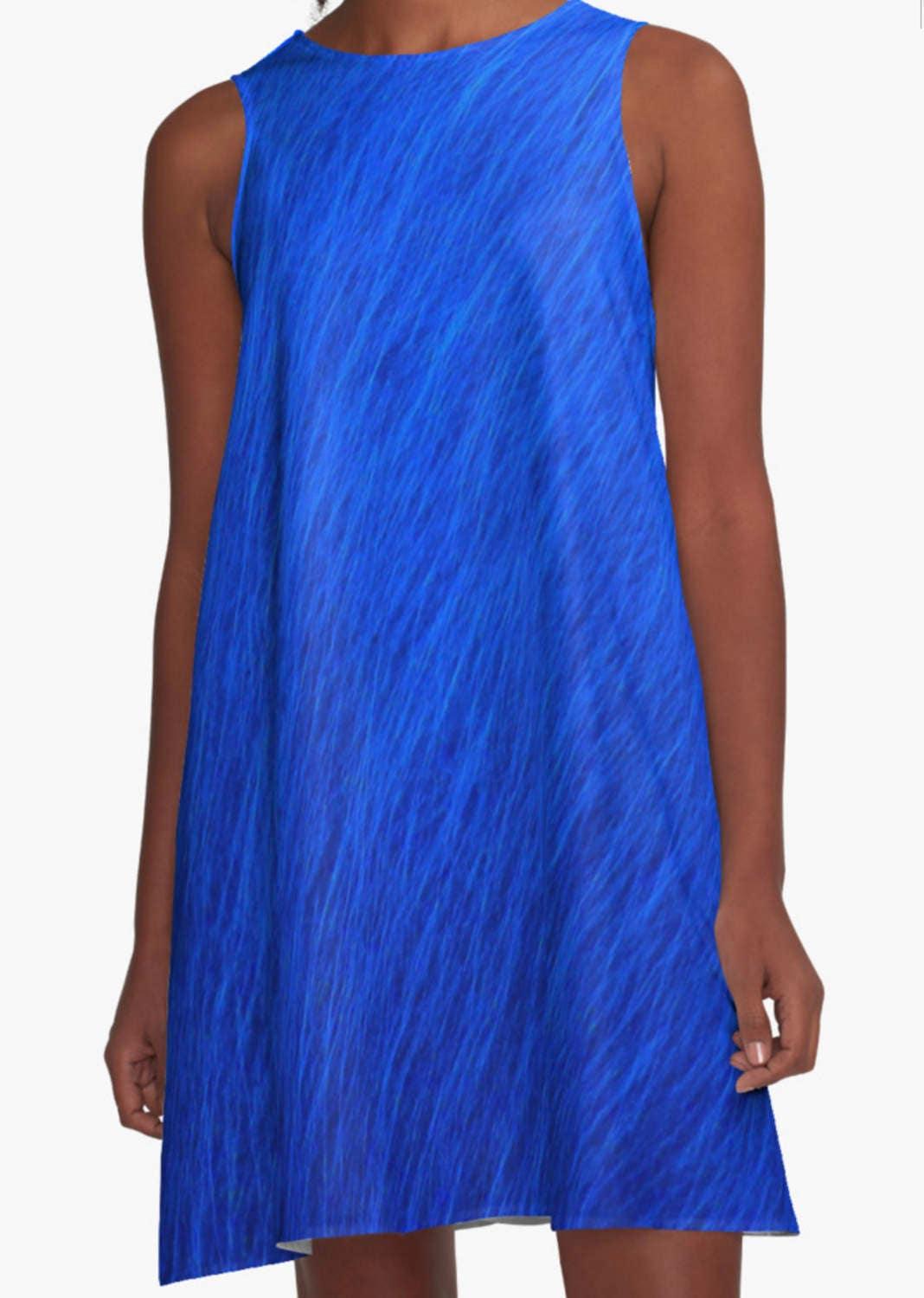 Royal Blue Sleeveless Dress, Sun Dress, Beach Dress, Blue Boho Dress ...