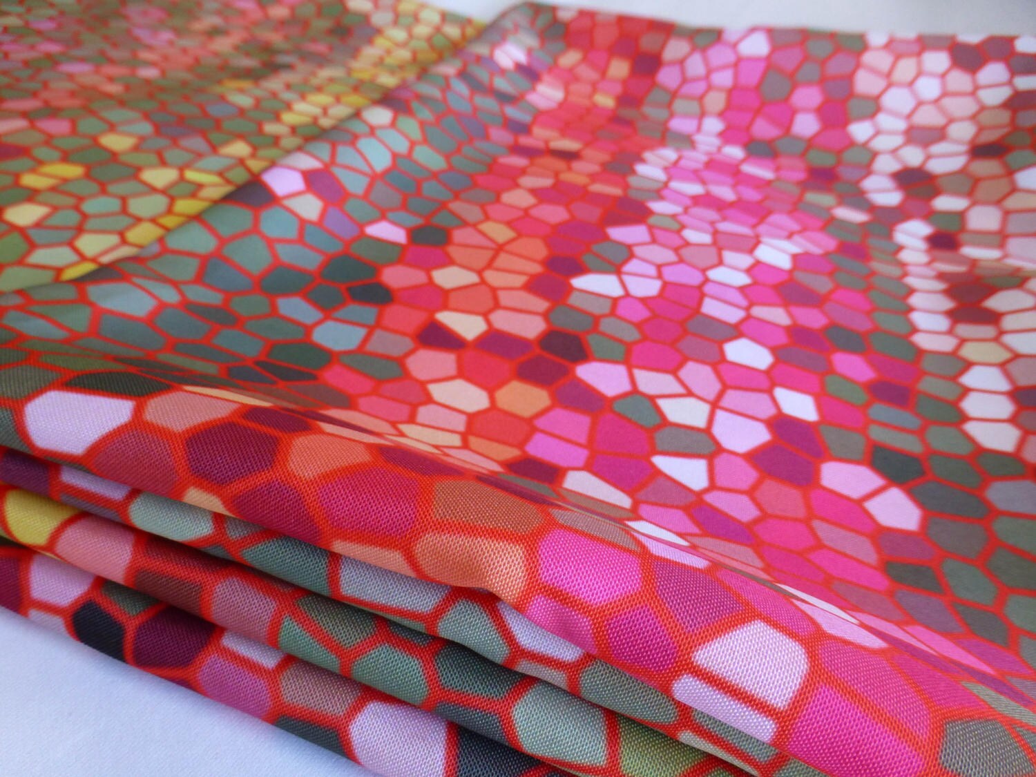 Colorful Shower Curtain Abstract Shower Curtain Red Orange Bathroom