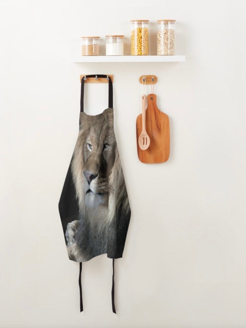 Lion Apron Guy Gift for Him Shop Apron Lion King Dad Gift for Animal ...