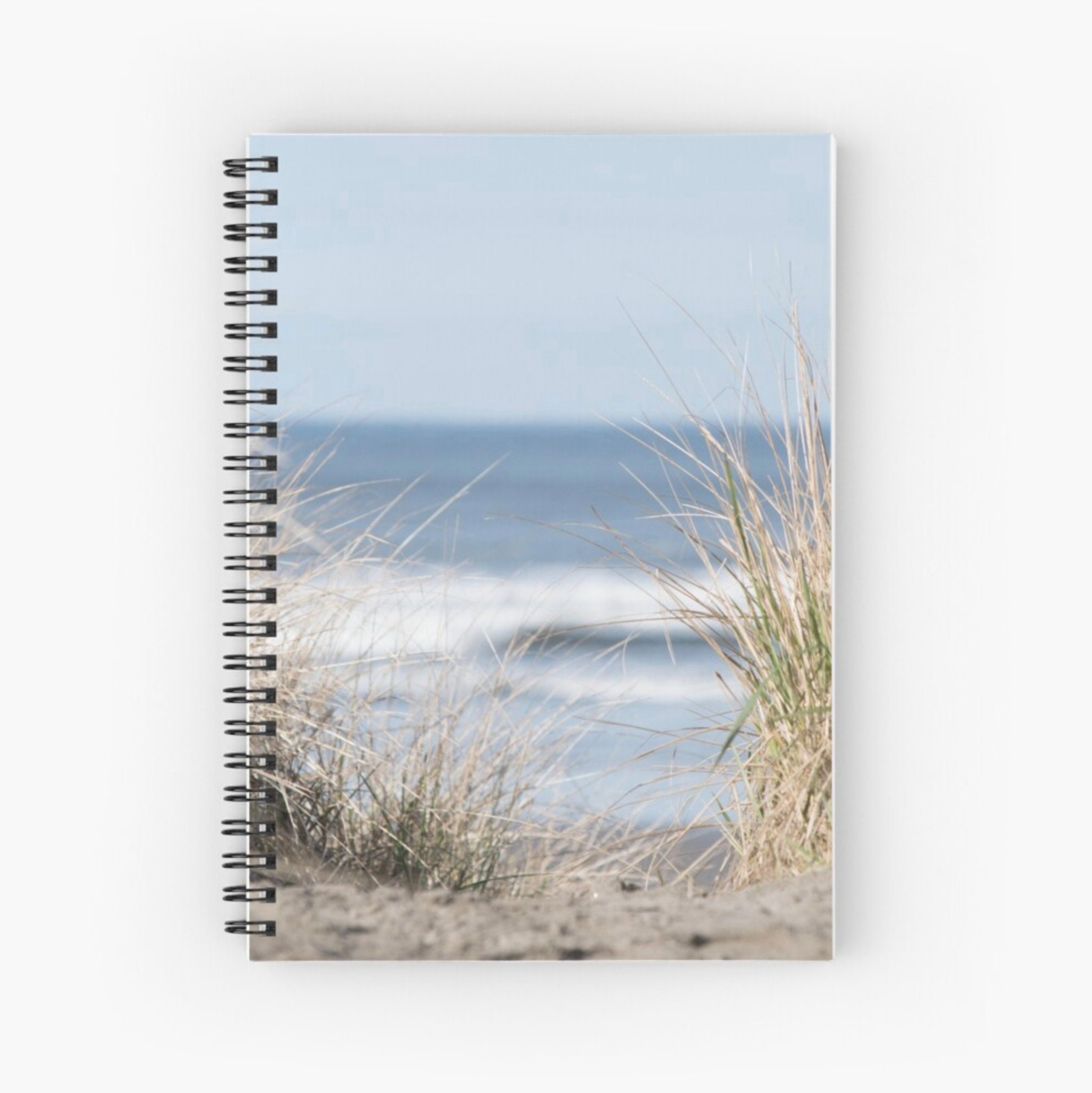 Sandy Beach Notebook, Dreamy Beach Journal, Spiral Notebook, Beach Gift ...