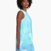 Bright Blue A-line Dress, Cruisewear, Geometric Print, Novelty Dress ...
