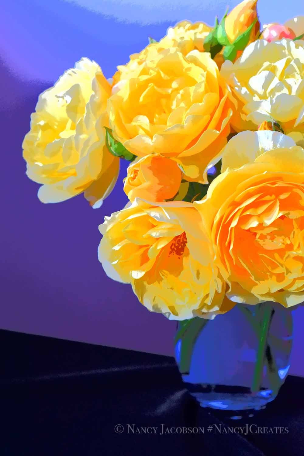 Bright Yellow Roses Botanical Notebook Garden Journal Gift - Etsy