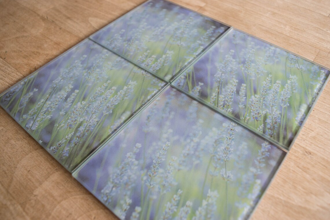 Lavender Coasters ~ Floral Coasters, Housewarming Gift, Purple Home ...
