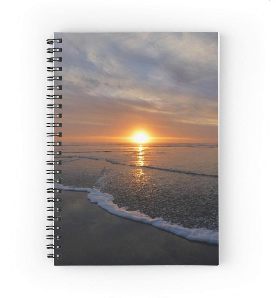 Sunset Photo Notebook, Beach Notebook, Beach Print, Travel Journal ...