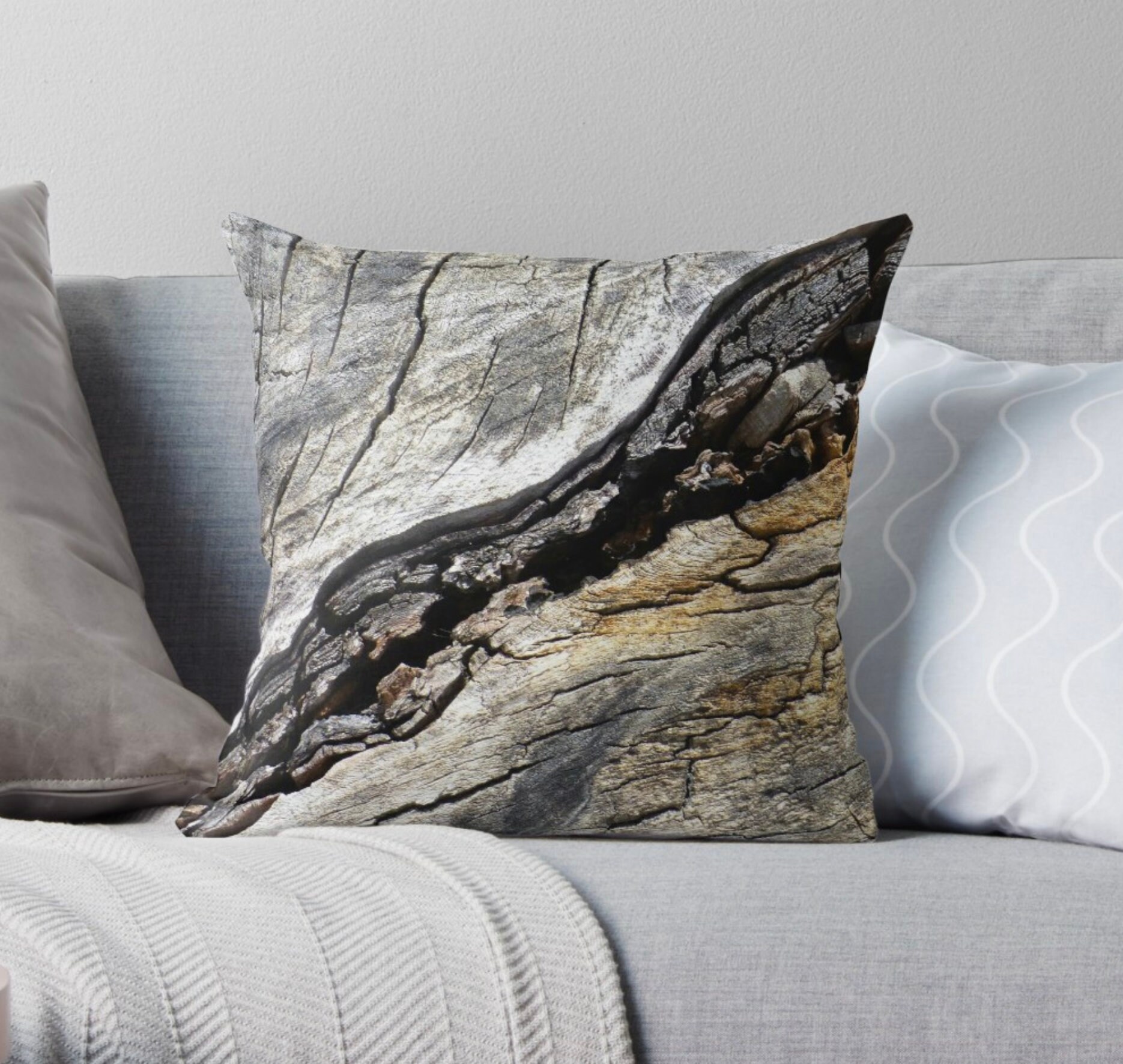 Rustic Throw Pillow Rugged Decor Cabin Pillow Abstract - Etsy