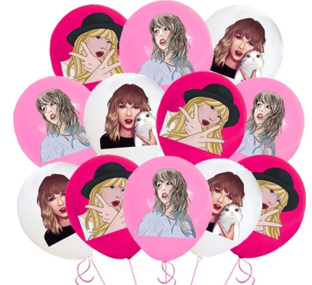 Taylor Swift Birthday Balloons ONLY Balloons 18ct - Etsy