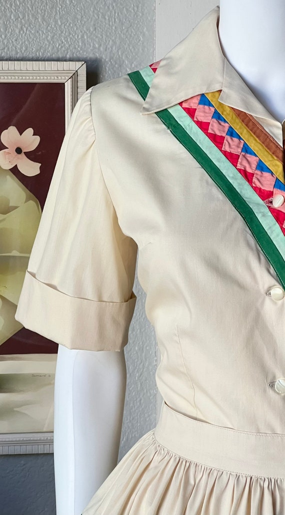 1950’s Rare Vintage Seminole Quilted Patchwork Skirt … - Gem