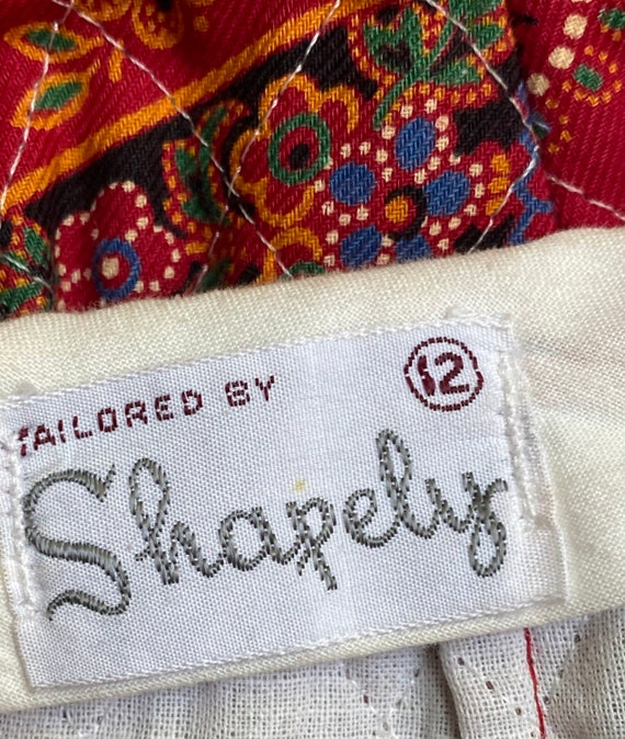 1970’s Bohemian patchwork skirt set by Shapely | Size… - Gem