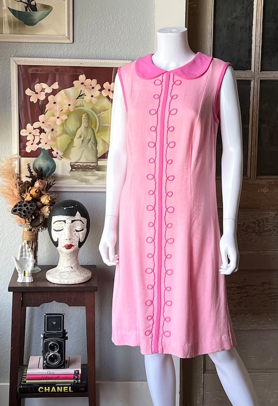 1960’s Vintage Carol Brent Pink Mod Shift Dress - Gem