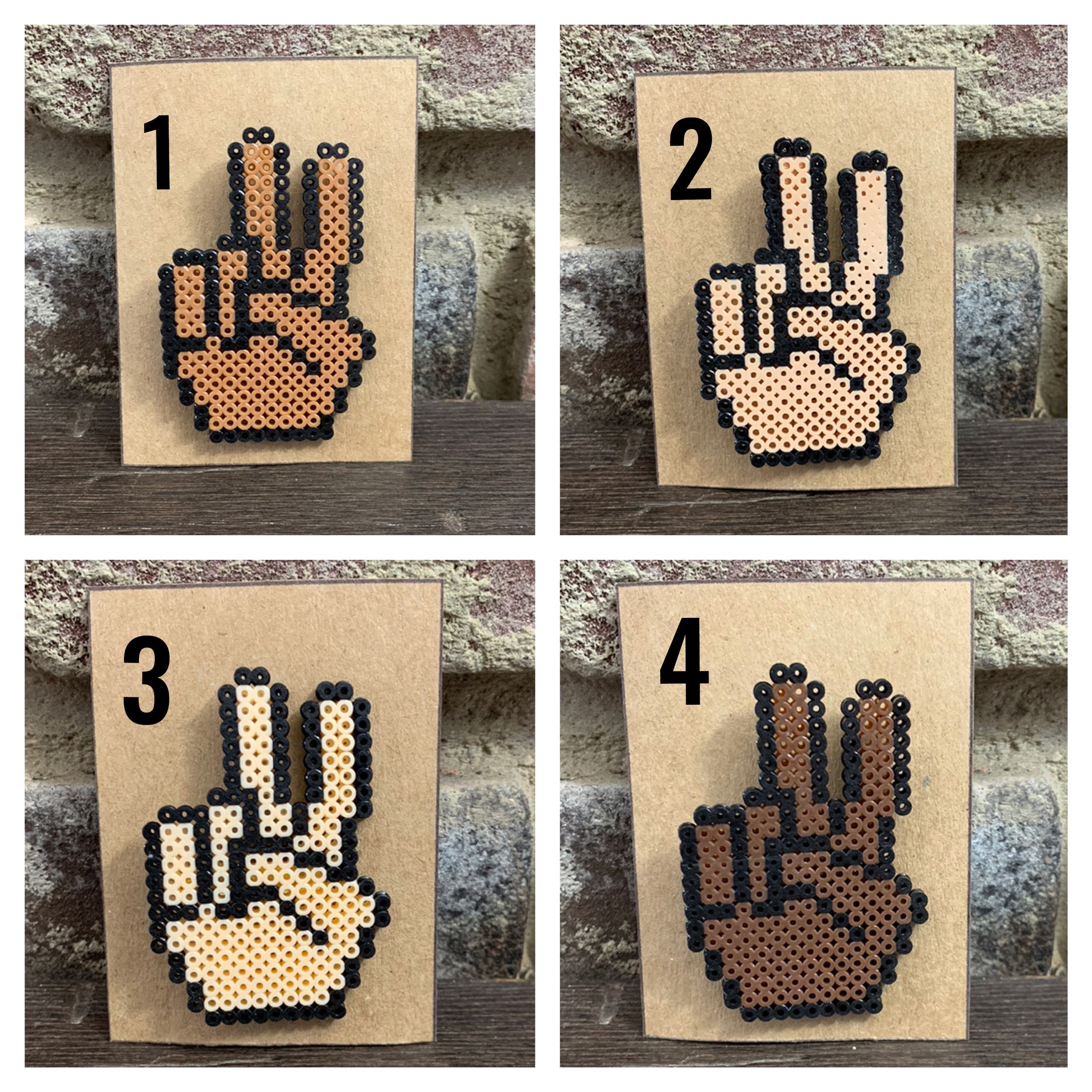 Peace Sign Mini Perler Bead Keychain Pin Magnet Tie Tack - Etsy