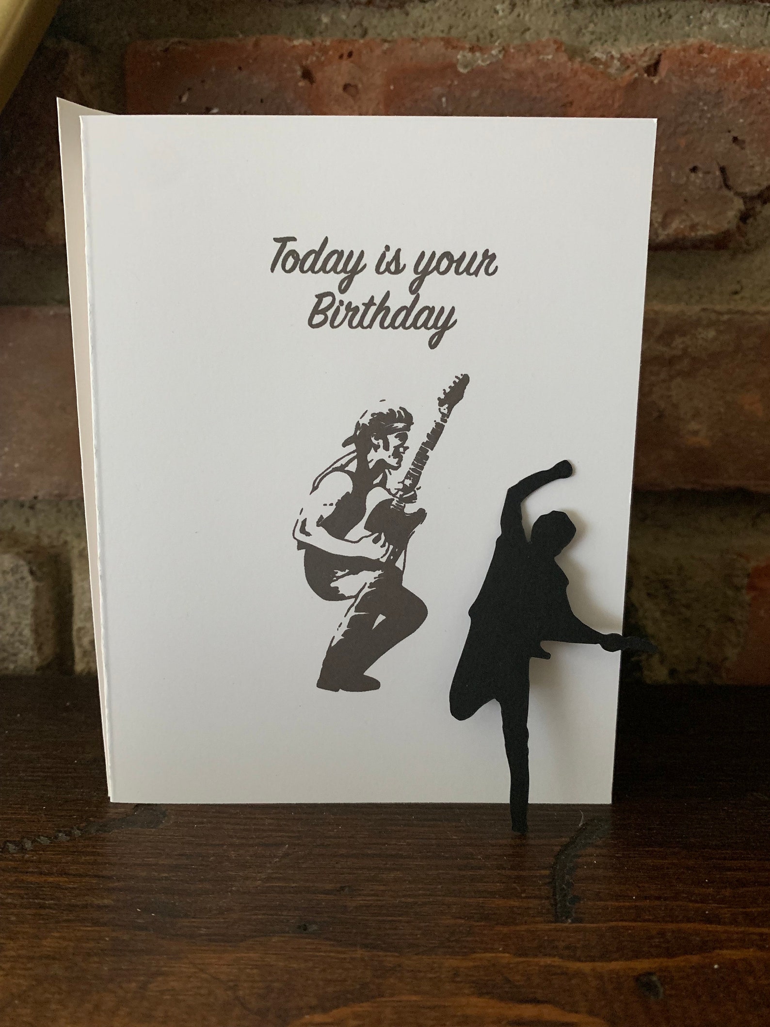 Bruce Springsteen Inspired Birthday Card With Cutout - Etsy