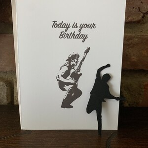 Bruce Springsteen Inspired Birthday Card With Cutout - Etsy