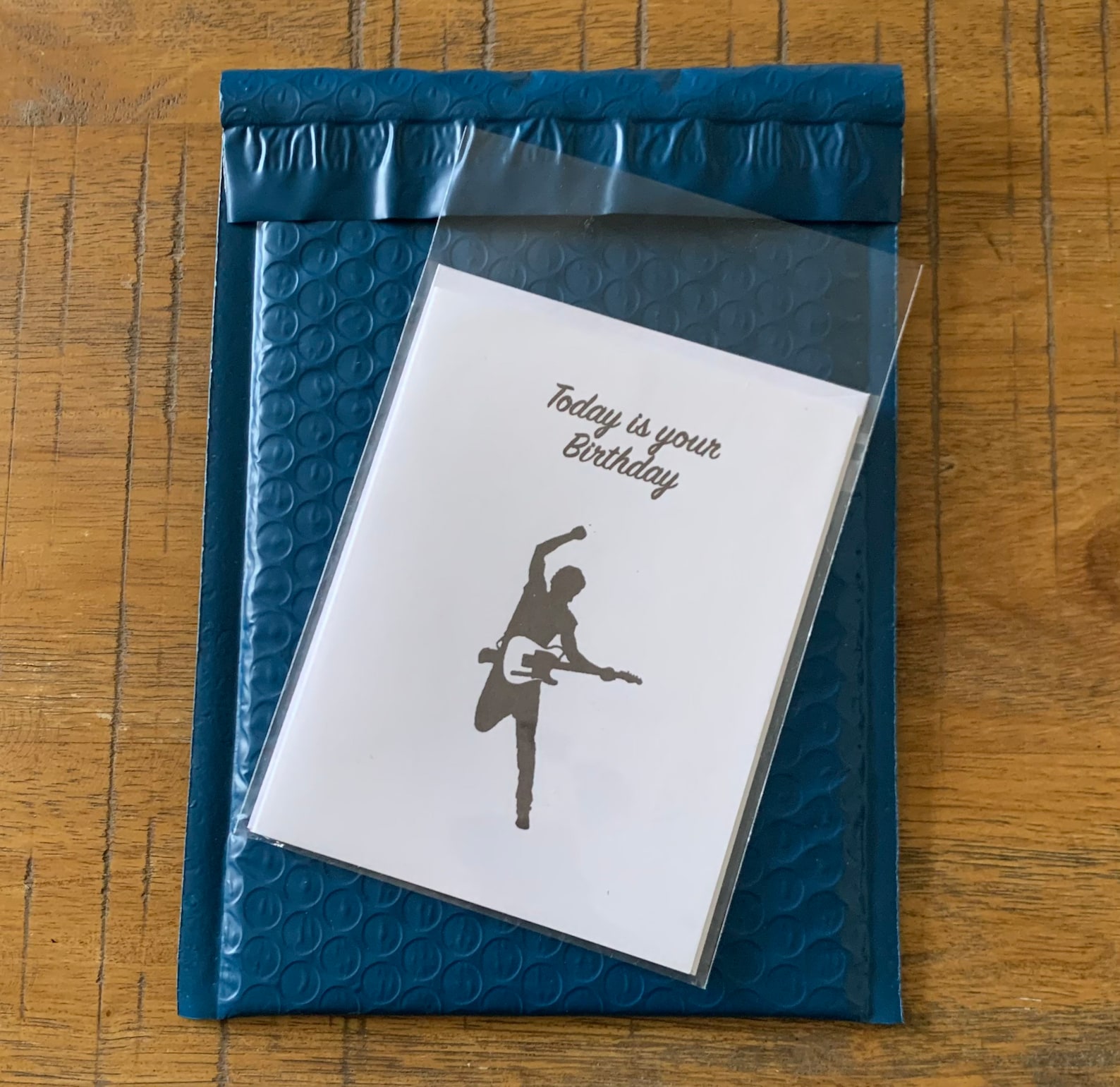 Bruce Springsteen Inspired Birthday Card With Cutout - Etsy